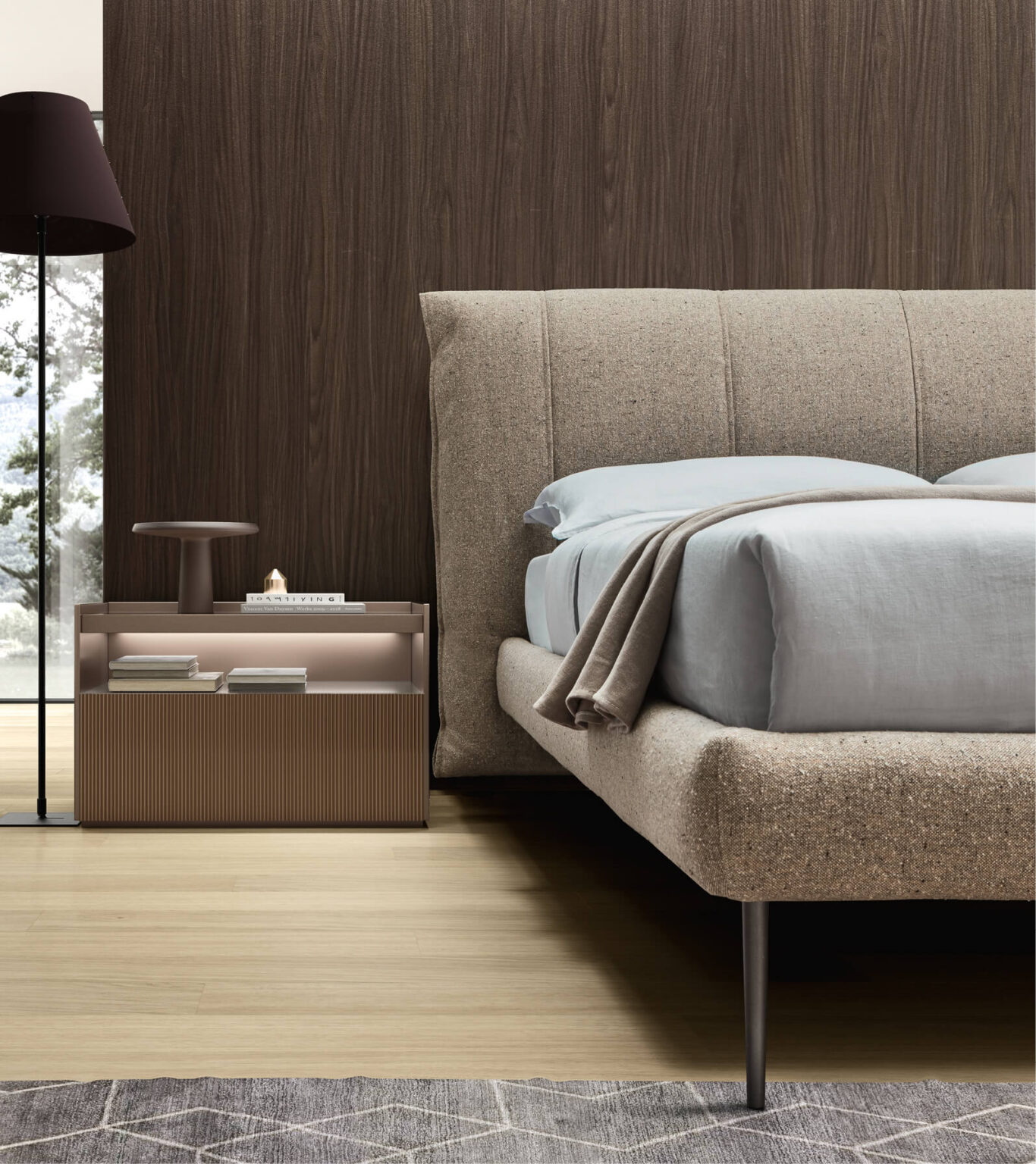 Alby: upholstered double bed | Maronese®